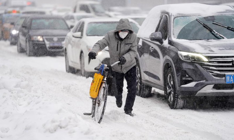 Heavy snow hits northeast China's Heilongjiang - Global Times