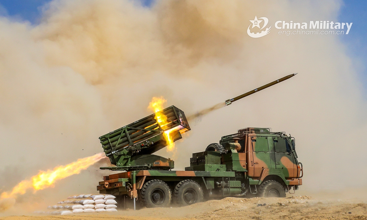 Rocket launchers in live-fire test - Global Times