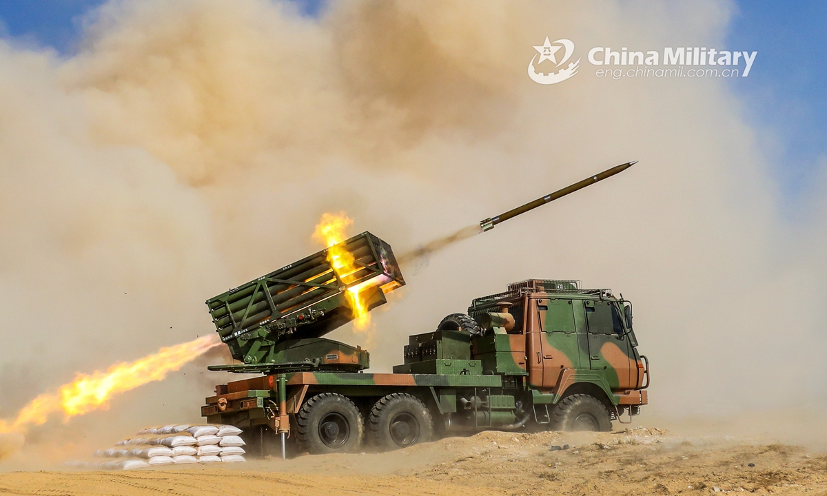 Rocket launchers in live-fire test - Global Times