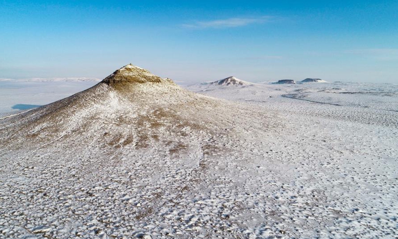 Scenery of snow-covered volcanoes in Inner Mongolia - Global Times