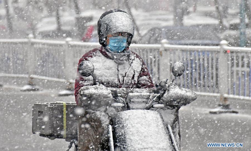 Yantai in E China sees first snow of this winter - Global Times