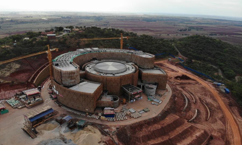 Zimbabwean president hails progress on Chinese-funded new parliament ...