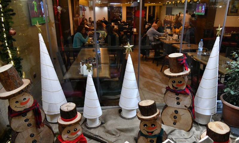 Christmas decorations set up in Damascus, Syria - Global Times