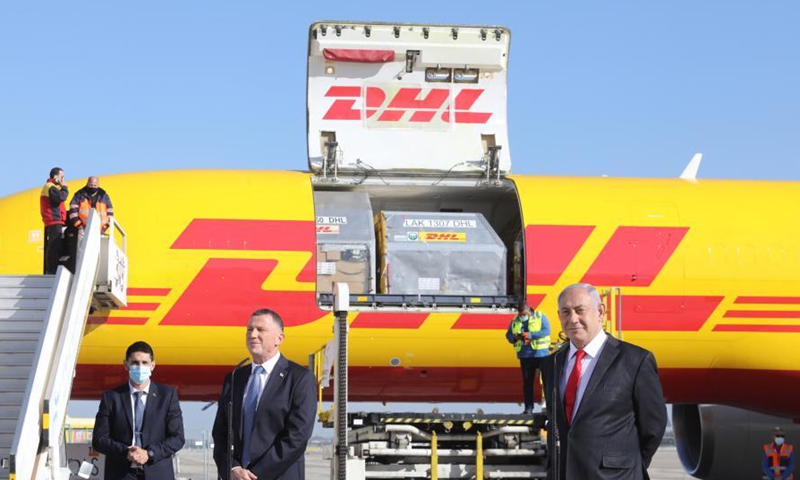 Israel receives 1st batch of Pfizer vaccine - Global Times