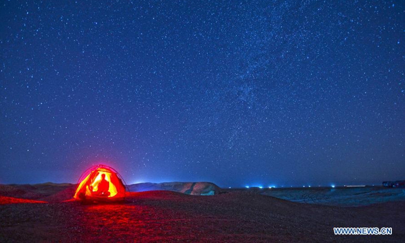 Scenery of starry sky in Jahra Governorate, Kuwait - Global Times