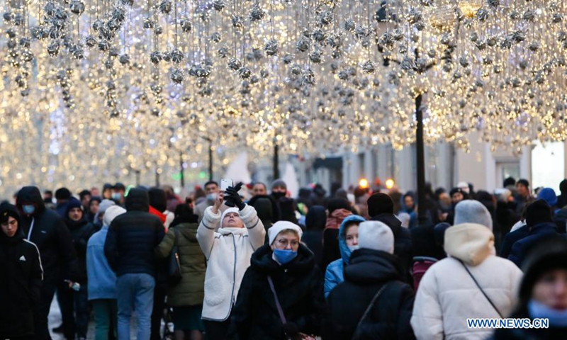 In pics: New Year celebrations in Moscow - Global Times