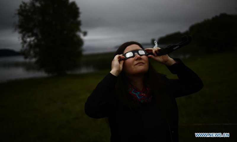 People observe total solar eclipse in Chile - Global Times