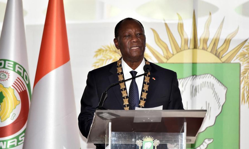 Alassane Ouattara sworn in to serve third term as Cote d'Ivoire ...