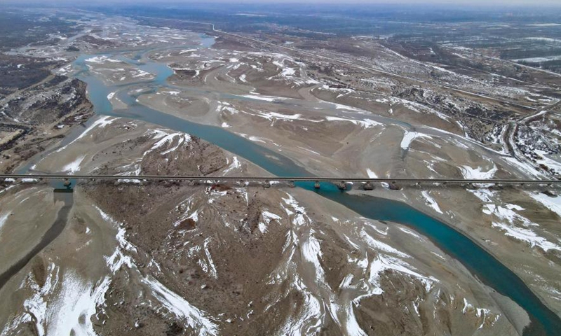 Winter view of Yarkant River in Xinjiang - Global Times