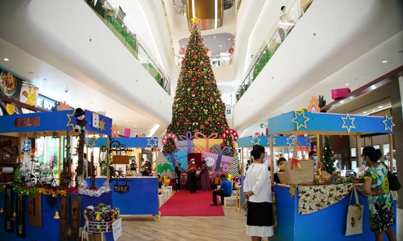 Christmas-themed market seen in Colombo, Sri Lanka - Global Times