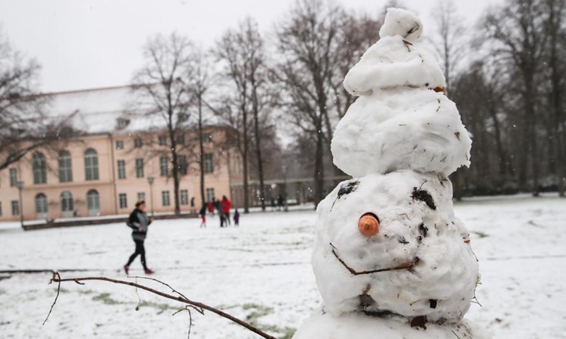 Winter scenery at snow-covered park in Berlin - Global Times