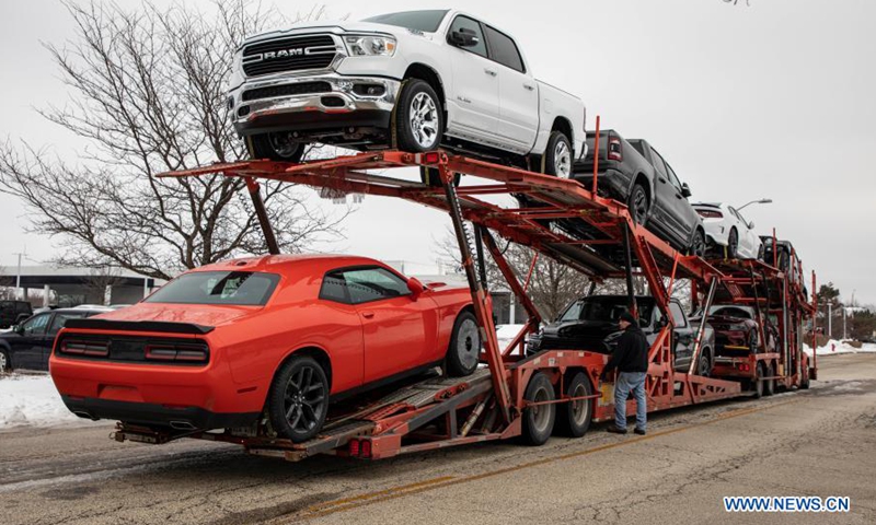 FCA auto sales in US fall 17 pct in 2020 - Global Times