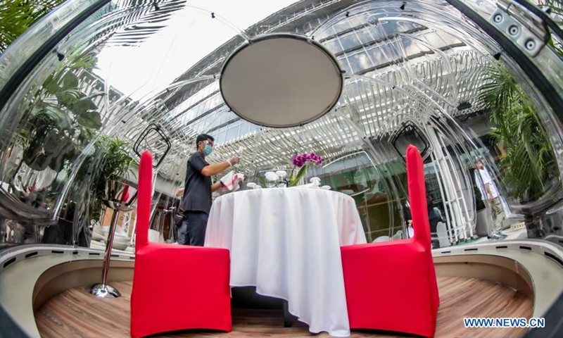 Multi-purpose bubble pods seen at hotel in Manila - Global Times