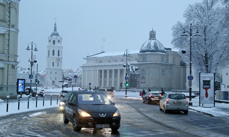 Snow scenery in Vilnius, Lithuania - Global Times