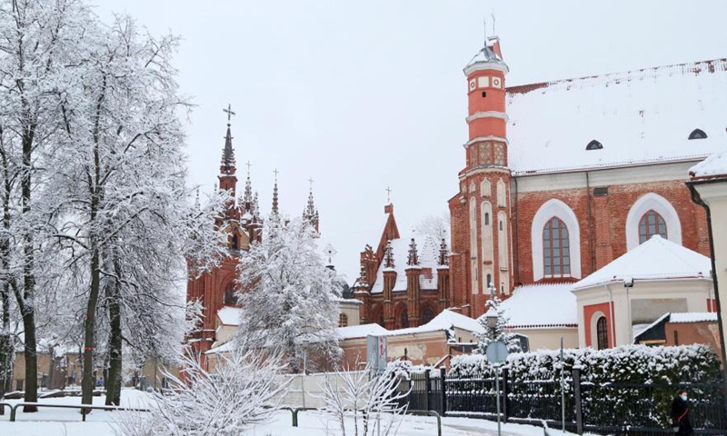 Snow scenery in Vilnius, Lithuania - Global Times