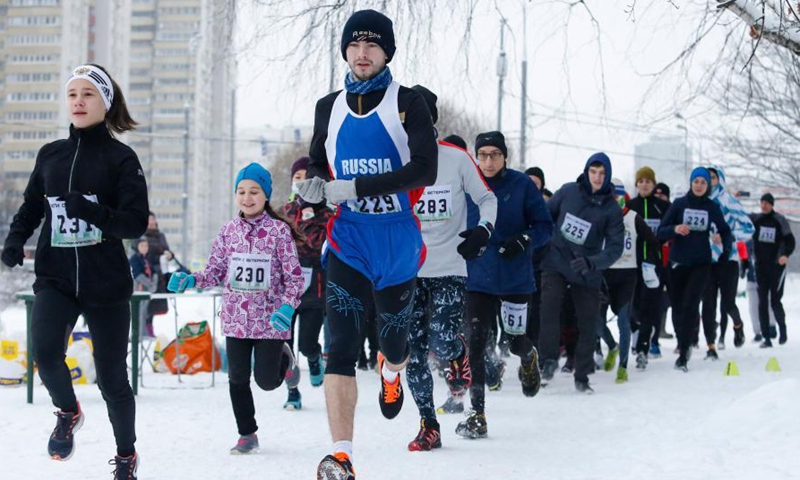 "Run with the wind" running event held in Moscow, Russia - Global Times