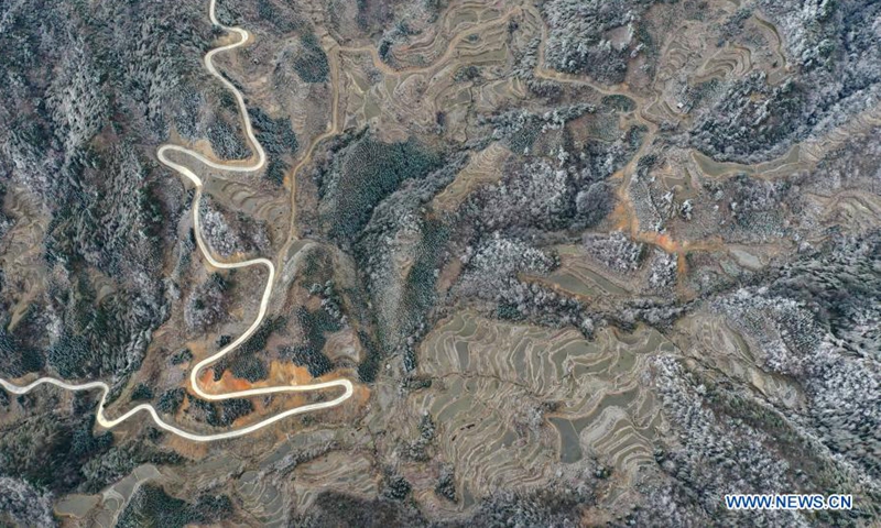 Snow scenery in Rongshui, Guangxi - Global Times