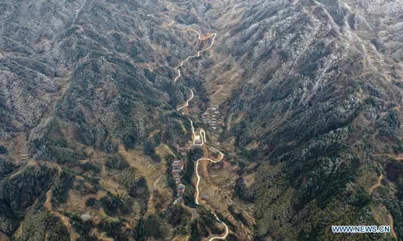Snow scenery in Rongshui, Guangxi - Global Times