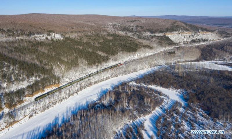 Winter scenery of scenic spot in Mohe City, Heilongjiang - Global Times