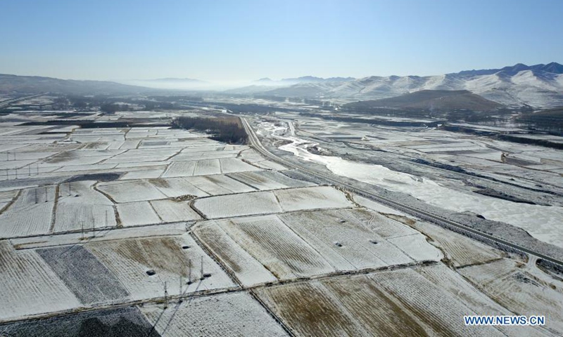 Snow scenery of Wuqiao Mountains in NW China city - Global Times
