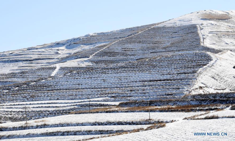 Snow scenery of Wuqiao Mountains in NW China city - Global Times