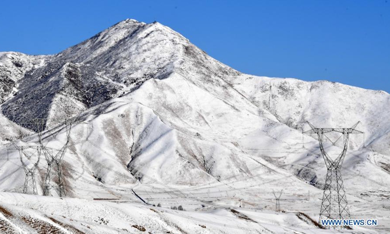 Snow scenery of Wuqiao Mountains in NW China city - Global Times