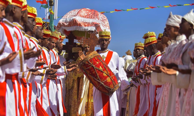 Ethiopian epiphany festival celebrated in Addis Ababa, Ethiopia ...