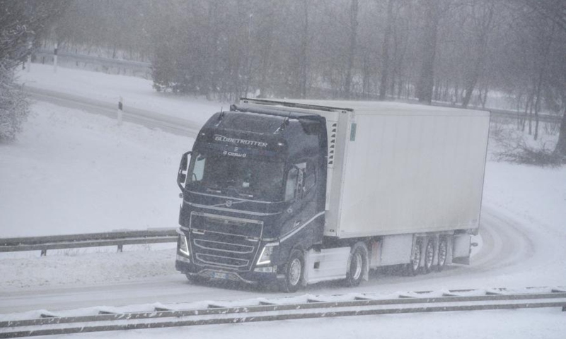 Heavy snowfall hits Germany - Global Times