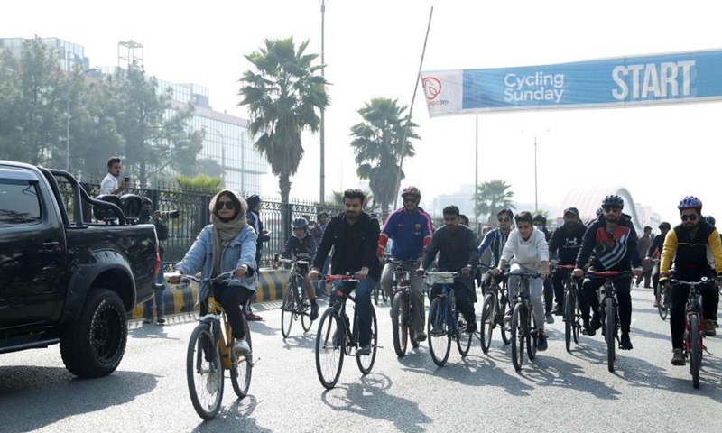 "Cycling Sunday" event held in Islamabad - Global Times