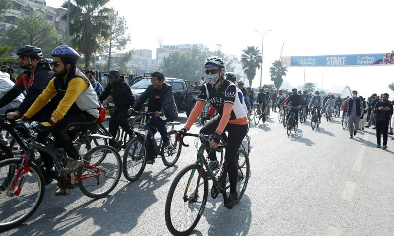 "Cycling Sunday" event held in Islamabad - Global Times