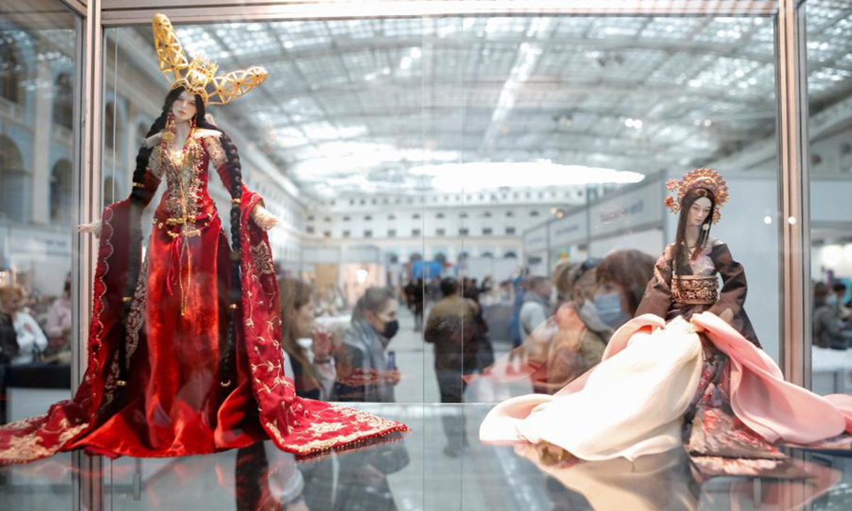 International doll exhibition held in Moscow, Russia - Global Times