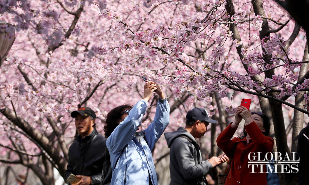 Shanghai residents enjoy beauty of Spring - Global Times