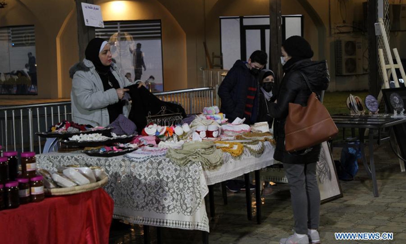 Handicraft exhibition held in Gaza City - Global Times