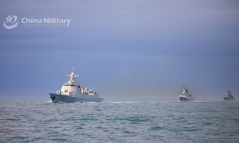Naval fleet steams in East China Sea - Global Times
