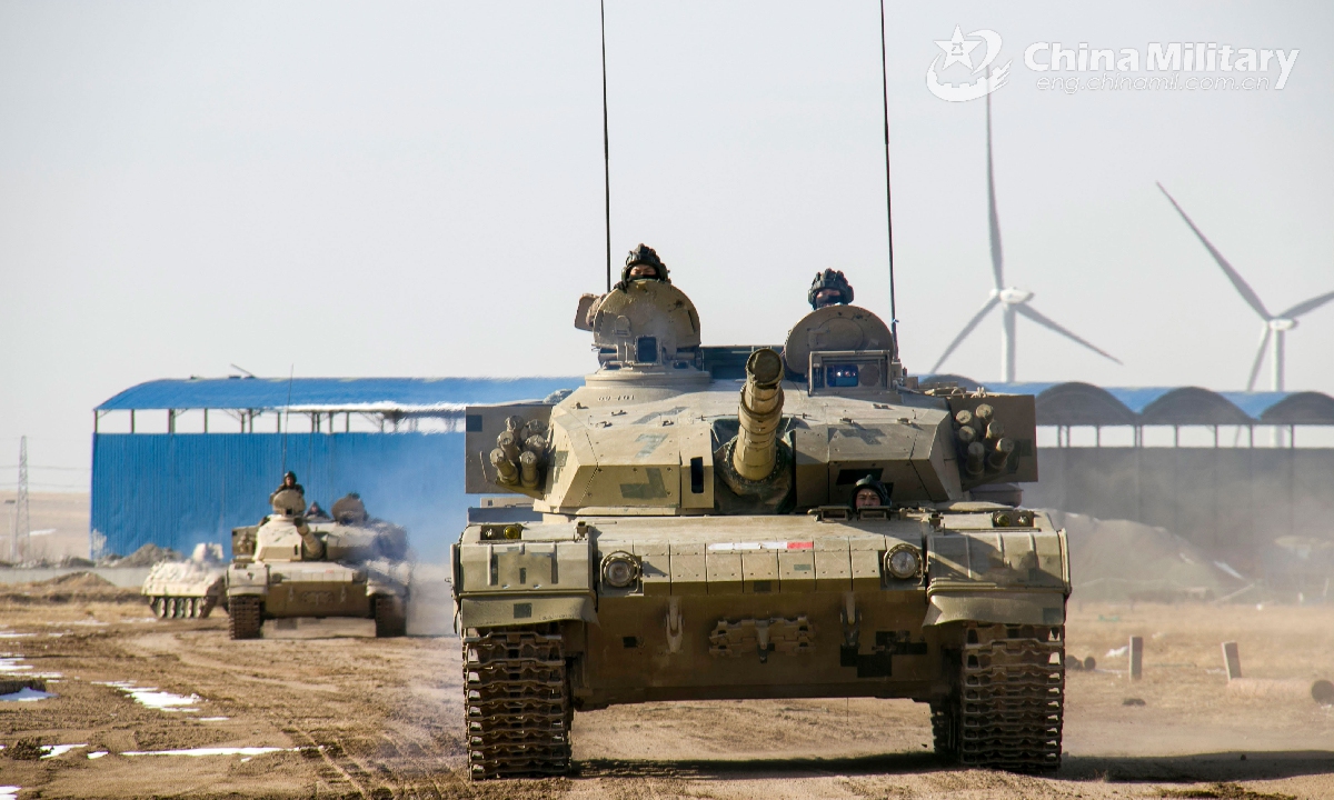 Armored vehicles engage in operational training - Global Times