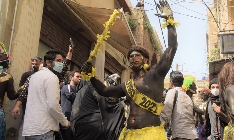 Lebanese celebrate bizarre "Zambo" carnival - Global Times