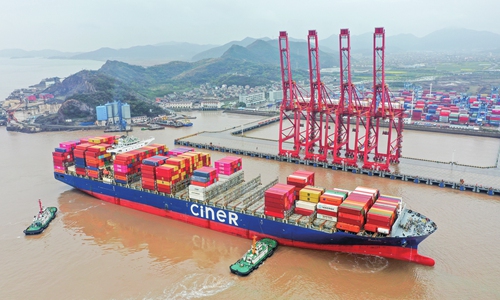 Busy port in Ningbo - Global Times
