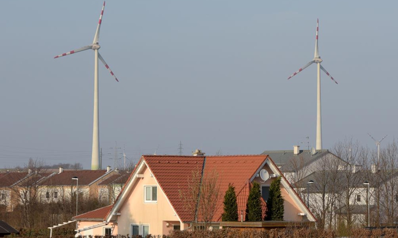Wind turbines seen in Lower Austria - Global Times