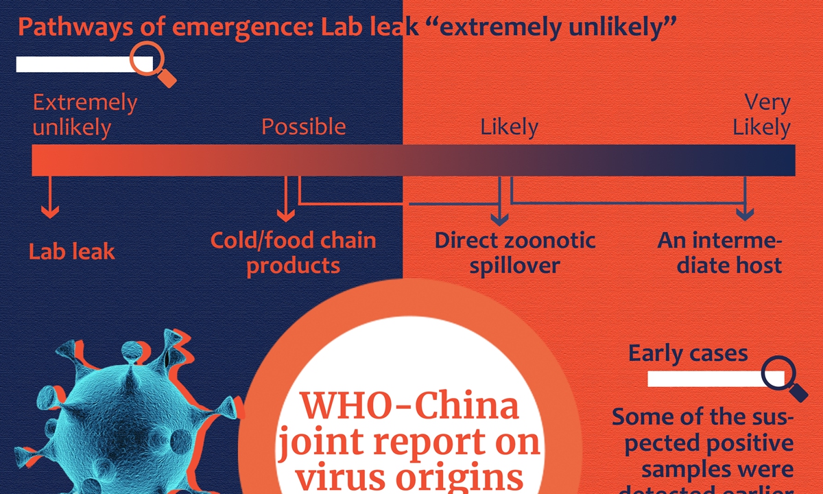 WHO-China joint report on virus origins released - Global Times