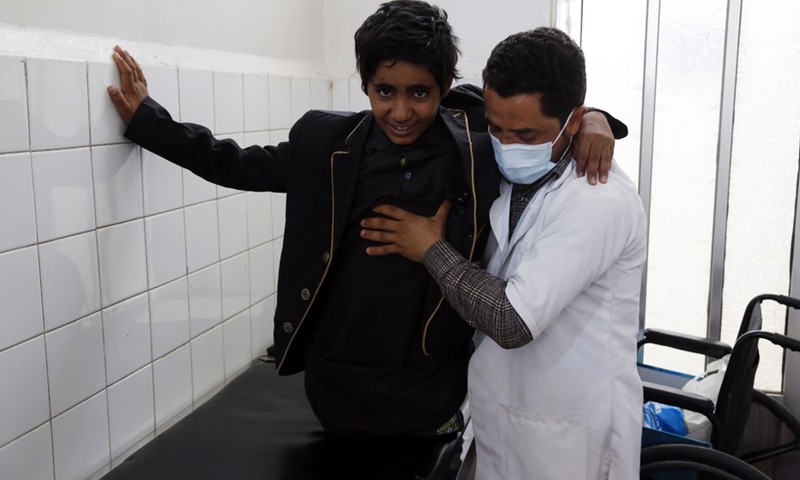 Yemen's landmine victims stand up with prosthetic limbs - Global Times