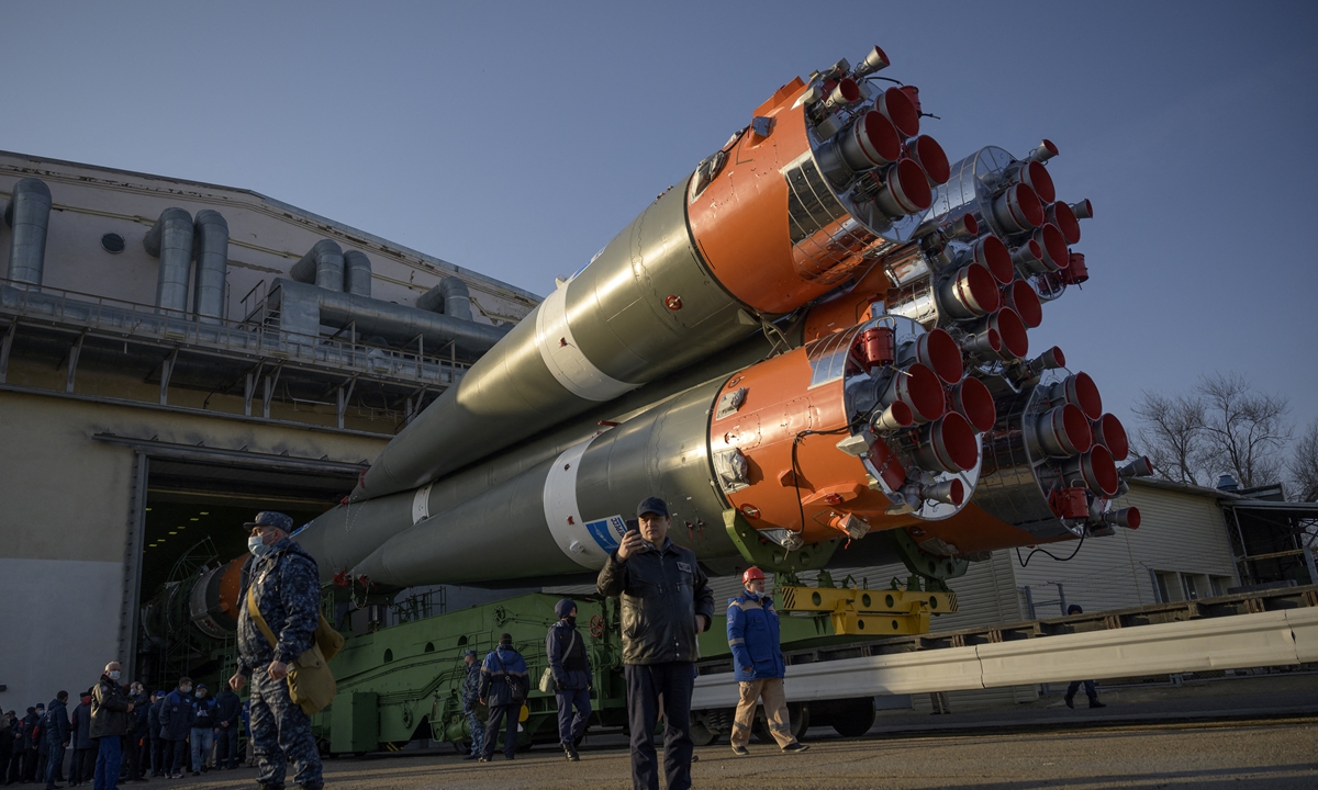 Soyuz rocket ready - Global Times