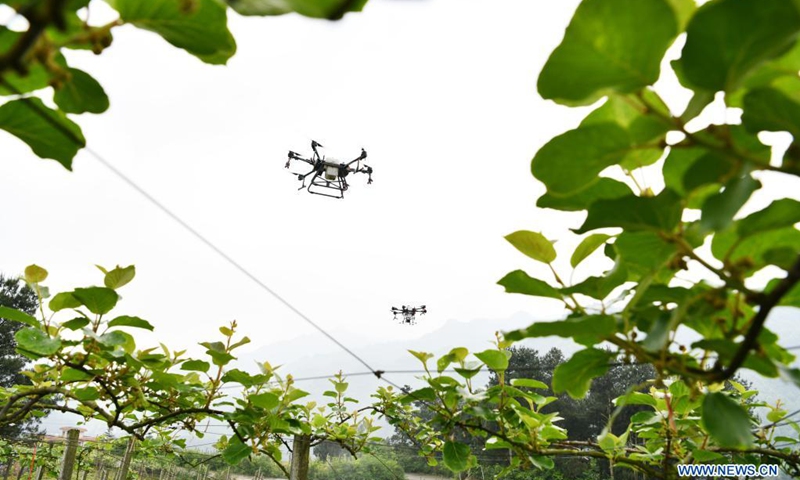 Plant-protection drones make pest control more efficient - Global Times