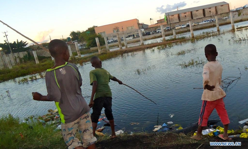 Slum children in Zambia help supplement household food supplies ...