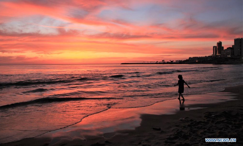 Sunset scenery in Beirut - Global Times