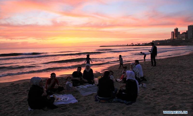 Sunset scenery in Beirut - Global Times