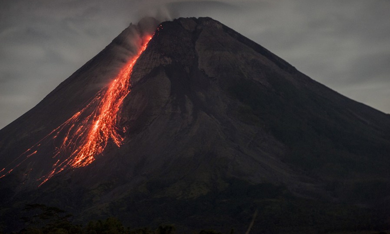 Indonesia's Mount Merapi spews lava, ash clouds - Global Times