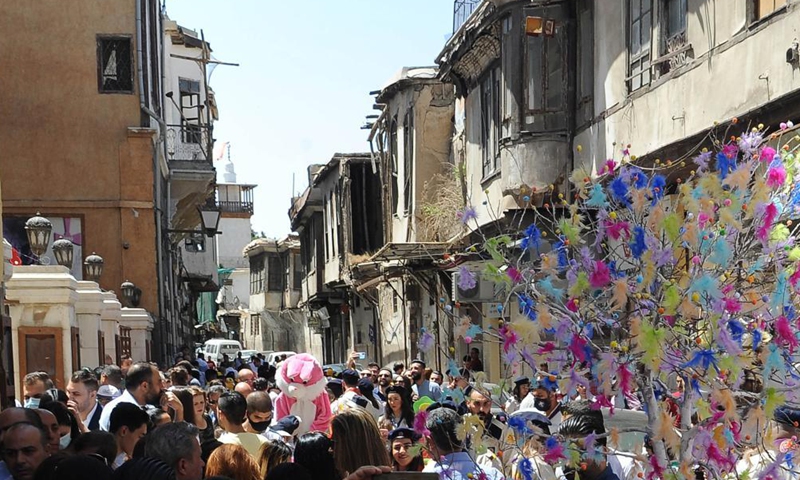 Easter celebrations marked in Damascus, Syria - Global Times