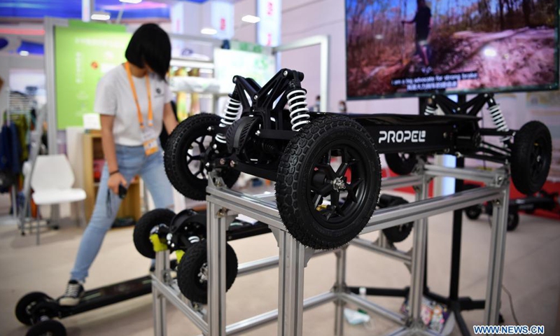 Domestically produced goods displayed at first consumer products expo ...