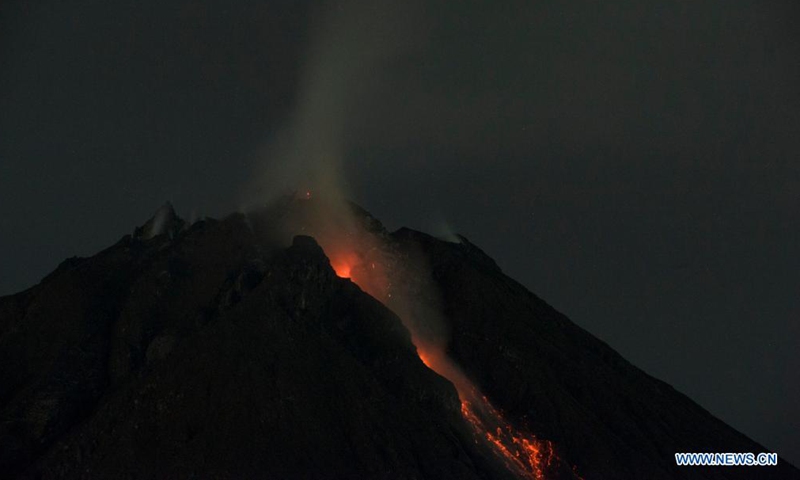 Indonesia's Mt. Sinabung erupts volcanic materials - Global Times