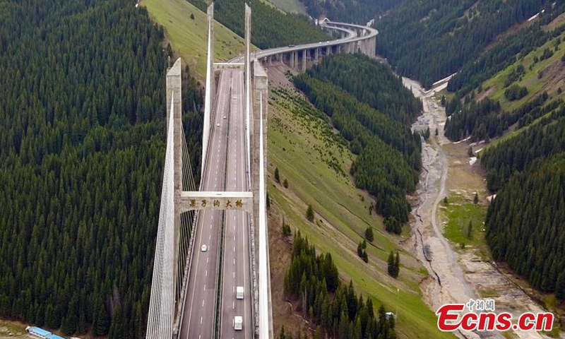 Magnificent views of Guozigou Bridge in Xinjiang - Global Times